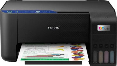 МФУ струйное Epson L3251 цветная печать, A4, с СНПЧ, черный [c11cj67409 ...