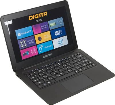 Ноутбук Digma CITI E201 ES2001EW, 11.6", Intel Atom X5 Z8350 1.44ГГц, 4-ядерный, 4ГБ 32ГБ SSD ...