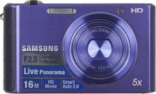 Характеристики Цифровой компактный фотоаппарат Samsung ST76, пурпурный ...