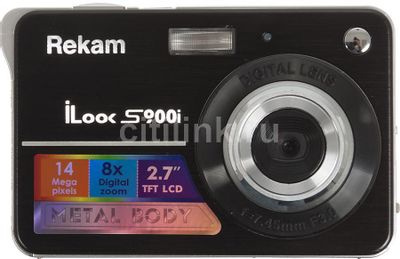 Цифровой фотоаппарат Rekam iLook S900i, черный – купить в Ситилинк | 730032