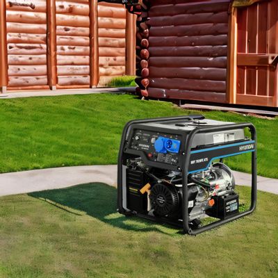 Бензиновый генератор Hyundai HHY 7020FE ATS, 220/12 В, 5.5кВт, с ...