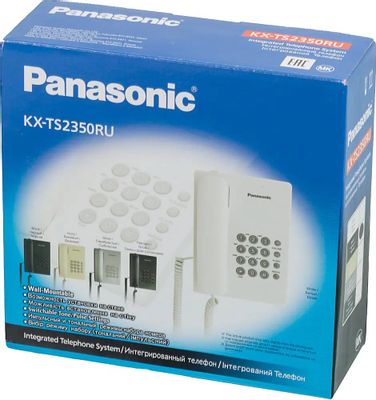 Проводной телефон Panasonic KX-TS2350RUB, черный – купить в Ситилинк ...