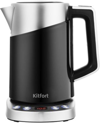 Чайник электрический KitFort КТ-660-2, 2200Вт, черный(мех.повреждения) – купить в Ситилинк ...