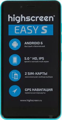 Отзывы на Смартфон Highscreen Easy S 8Gb, синий в интернет-магазине СИТИЛИНК (399246)