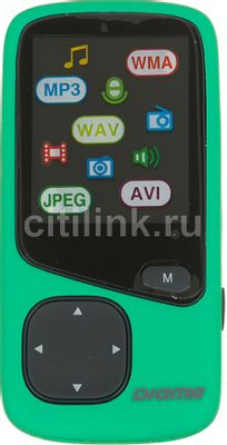 MP3 плеер Digma Cyber 1 flash 8ГБ зеленый – купить в Ситилинк | 944078