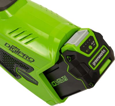 Триммер электрический GREENWORKS GD40BCK4, аккумуляторный, 40В, 4Ач, с ...