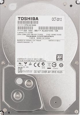Обзор товара жесткий диск Toshiba DT01ACA300, 3ТБ, HDD, SATA III, 3.5 ...