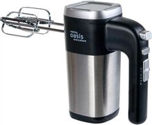 Миксер OASIS MH-80S, ручной, черный и серебристый – купить в Ситилинк | 2007403