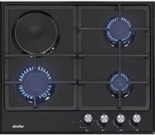 Характеристики Комбинированная варочная панель Simfer H60V31B516, 4 конфорки, эмалированная ...