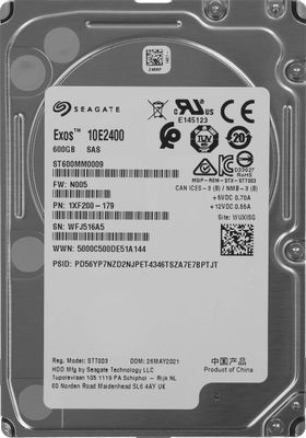 Жесткий диск Seagate Enterprise Performance ST600MM0009, 600ГБ, HDD ...