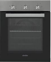 Духовой шкаф электрический Simfer B4EM14016, нержавеющая сталь/черный – купить в Ситилинк | 1808528