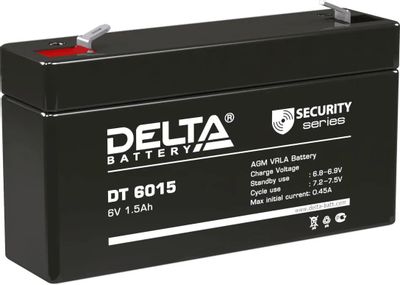 Характеристики Аккумуляторная батарея для ИБП Delta DT 6015 6В, 1.5Ач ...
