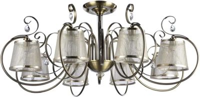 Светильник FREYA Simone FR2020-CL-08-BZ, 8 х 40 Вт – купить в Ситилинк ...