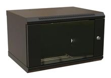 Шкаф коммутационный WRLINE WR-TW-0645-GP-RAL9004 настенный, стеклянная ...