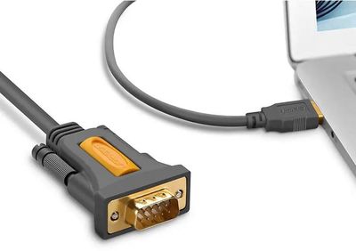Кабель UGREEN CR104, DB9 (f) (прямой) - USB 2.0 A (f) (прямой), GOLD ...