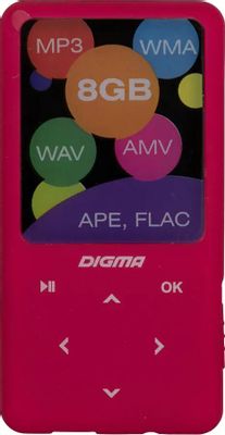 Характеристики MP3 плеер Digma S2 flash 8ГБ розовый (784293) смотреть в ...
