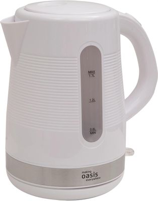 Чайник электрический OASIS K-1PW, 2200Вт, белый – купить в Ситилинк | 1935354