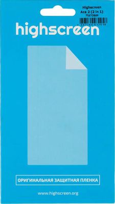 Защитная пленка для экрана и задней крышки Highscreen для Highscreen Ice 2 матовая, 2 шт, с ...