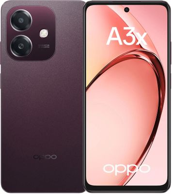 Характеристики Смартфон OPPO A3x 4/128Gb, CPH2641, бургунди (2058594 ...