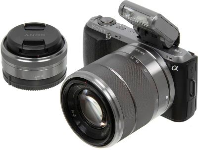 Беззеркальный фотоаппарат Sony Alpha NEX-C3D kit ( SEL1855 18-55mm f3.5 ...