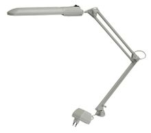 Настольная лампа Трансвит ДЕЛЬТА 1 на струбцине серый [delta1/gr ...