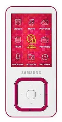 MP3 плеер Samsung YP-Q3 flash 4ГБ белый – купить в Ситилинк | 594947