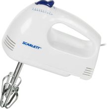 Миксер Scarlett SC-HM40S03, ручной, белый и синий – купить в Ситилинк ...