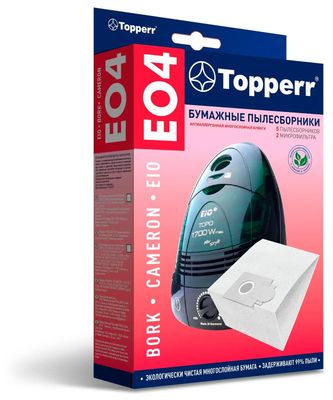 Обзор товара пылесборники TOPPERR EO4 1013, бумажные, 5 шт. (1610529) в ...