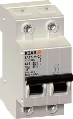 Аксессуары для выключатель автоматический КЭАЗ 141594 16A тип C 4.5kA ...