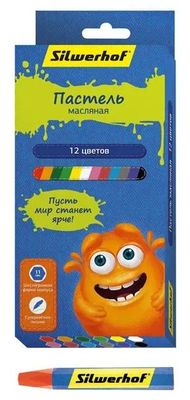 Пастель масляная Silwerhof Джинсовая коллекция 886002-12, шестигранные ...
