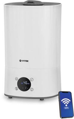 Характеристики Увлажнитель воздуха ультразвуковой Vitek VT-2350, 3.5л, белый(плохая упаковка ...