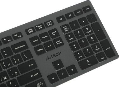 Клавиатура A4TECH Fstyler FX60, USB, серый [fx60 grey / white] – купить ...