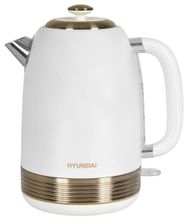 Чайник электрический Hyundai HYK-S4500, 2200Вт, жемчужный и золотистый ...