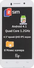 Смартфон Fly Magic IQ446, белый – купить в Ситилинк | 803416