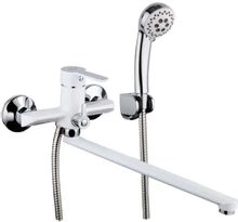 Смеситель для ванны с душем FRAP H41 хром/белый [F2241] – купить в Ситилинк | 1446693