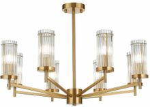 Люстра ST LUCE SL1233.302.08, 8 х 60 Вт, латунь/прозрачный – купить в ...