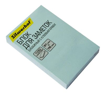 Характеристики Блок самоклеящийся бумажный Silwerhof 682155-04, 682155 ...