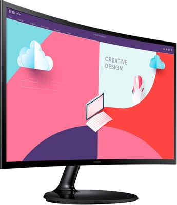 27" Монитор Samsung S27C360EAI, 1920x1080, VA, 75Гц, 1хHDMI, изогнутый ...