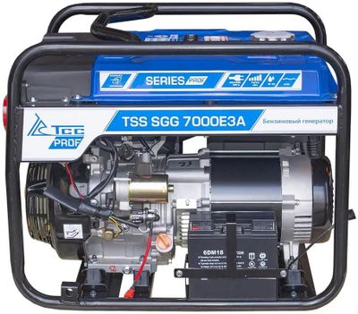 Обзор товара бензиновый генератор ТСС SGG 7000E3A, 380/220/12 В, 7.5кВт, с АКБ [030021] (2083044 ...