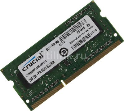 Обзор товара оперативная память Crucial CT25664BF160BJ DDR3L - 2ГБ ...