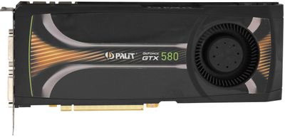 Видеокарта Palit NVIDIA GeForce GTX 580 1.5ГБ GDDR5, Ret [ne5x5800f09cb ...