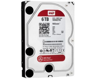 Характеристики Жесткий диск WD Red WD60EFRX, 6ТБ, HDD, SATA III, 3.5 ...
