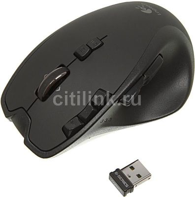 Мышь Logitech G700, игровая, лазерная, беспроводная, USB, черный [910 ...