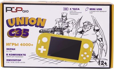 Игровая консоль PGP AIO Portable +4000 игр +Кабель Mini USB, Union C35c – купить в Ситилинк ...