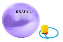 Характеристики Фитбол Bradex Фитбол-65 ф.:круглый d=65см фиолетовый (SF 0718)(плохая упаковка ...