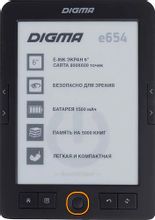 Характеристики Электронная книга Digma E654, 6", графит (1066710) смотреть в СИТИЛИНК