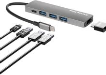 Характеристики Хаб (разветвитель) PALMEXX PX/HUB-074, серый (1922336 ...