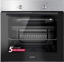 Духовой шкаф электрический Simfer B6EM04070, нержавеющая сталь/черный – купить в Ситилинк | 1916073