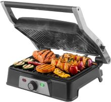 Электрогриль Endever Grillmaster 220, серебристый и черный [80370] – купить в Ситилинк | 1115649