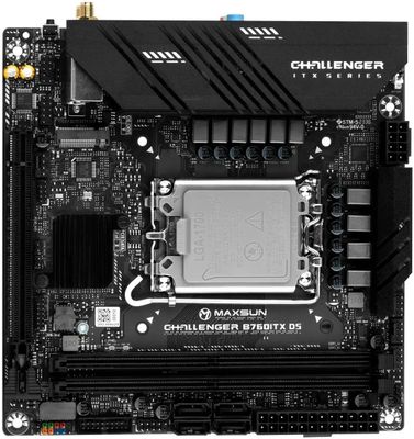 Материнская плата MAXSUN Challenger B760ITX D5, LGA 1700, Intel B760, mini-ITX, Ret – купить в ...